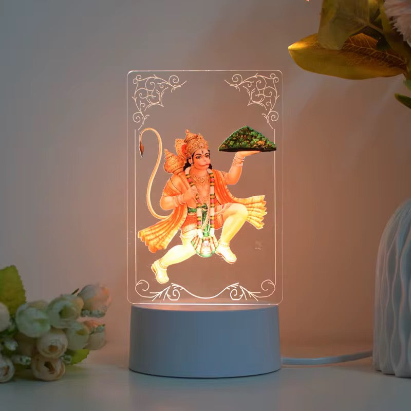 Hinduism/ Hindu Gods 3D Acrylic Night Lamp (Hanuman) – Trininecessities.com