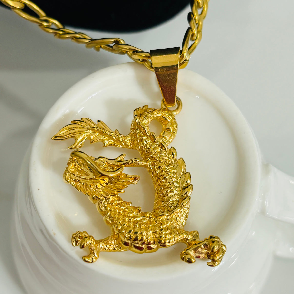 Stainless Steel Dragon Zircon Chains – Trini Necessities & Co.